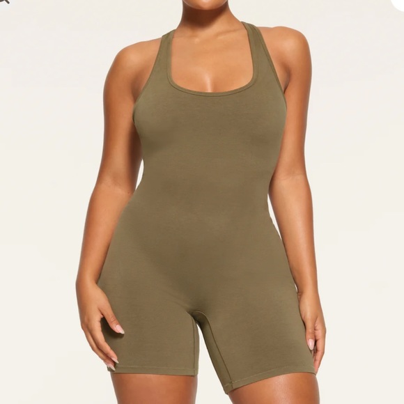 SKIMS | Pants & Jumpsuits | Skims Outdoor Onsie In Sepia | Poshmark